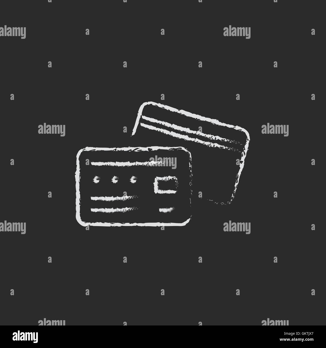 Credit card drawn in chalk Stock Vector Image & Art - Alamy