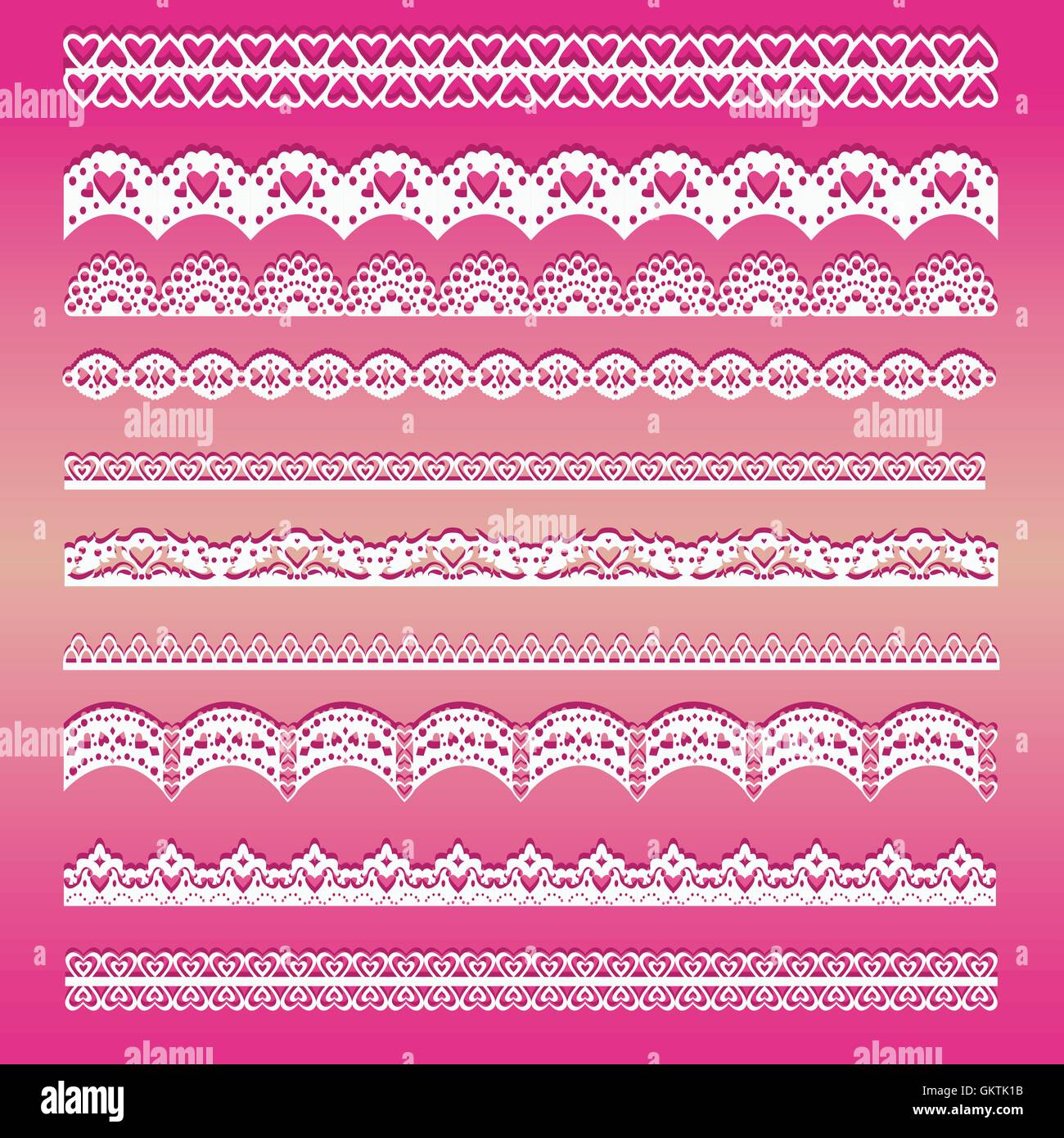 Set of holiday ribbons and borders Stock Vector Image & Art - Alamy