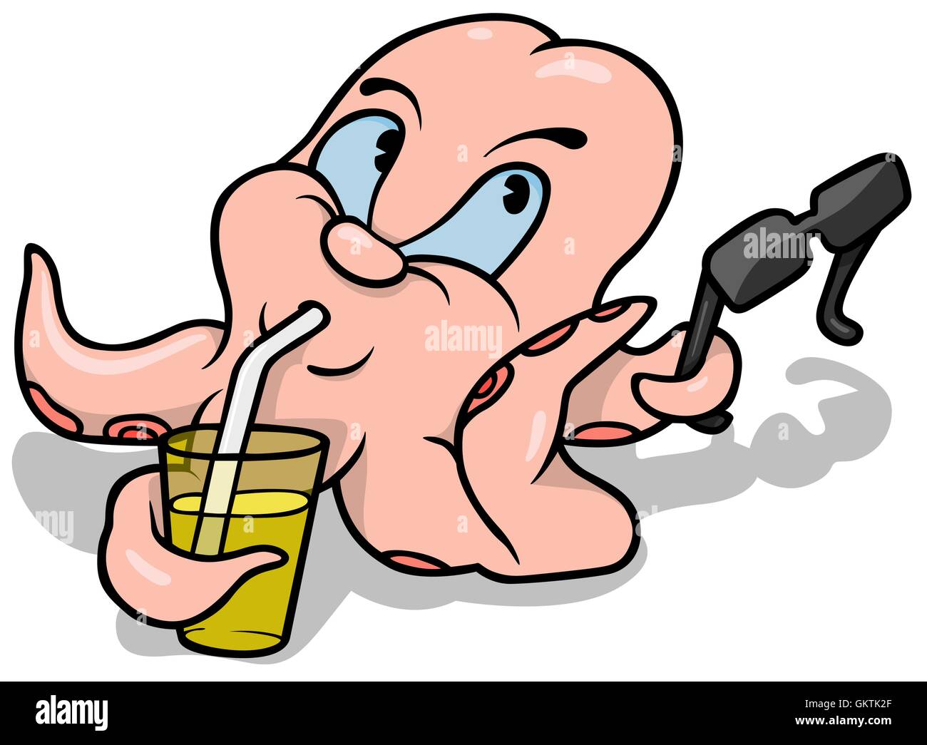 Summer holiday drinking Stock Vector Images - Alamy