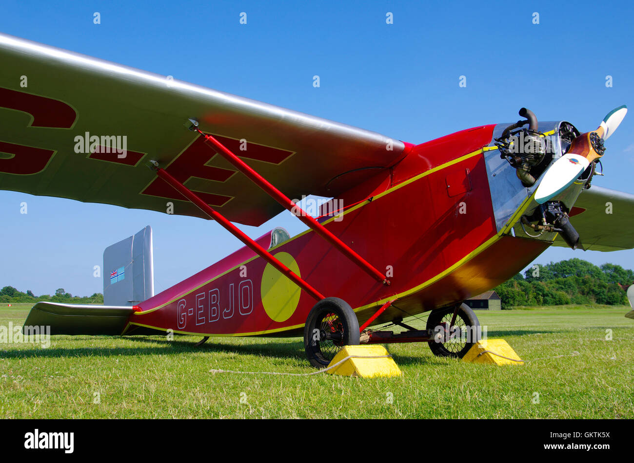 ANEC II, G-EBJO, at Old Warden Stock Photo - Alamy