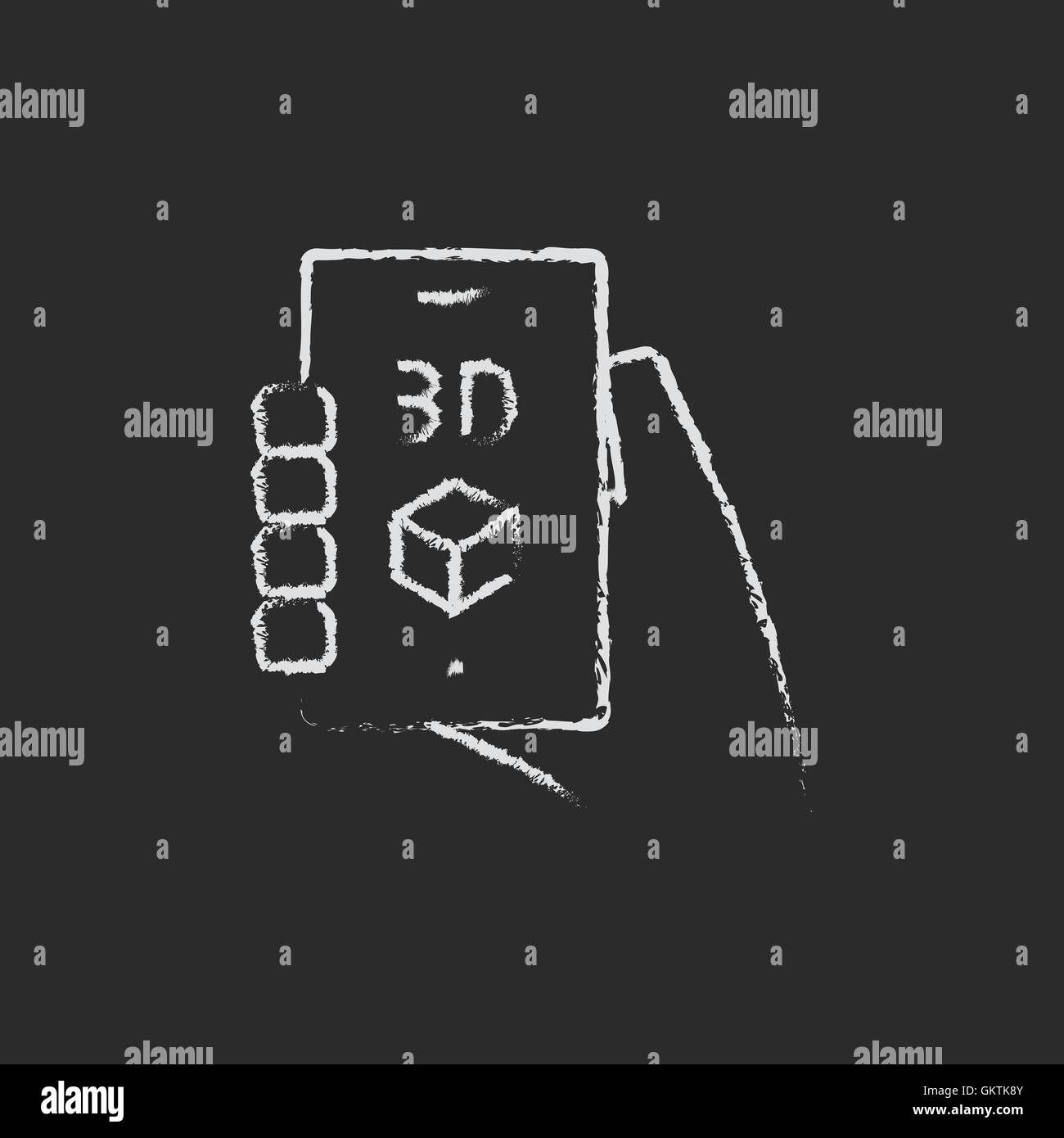 Realistic black 3d smartphone Stock Vector Images - Alamy