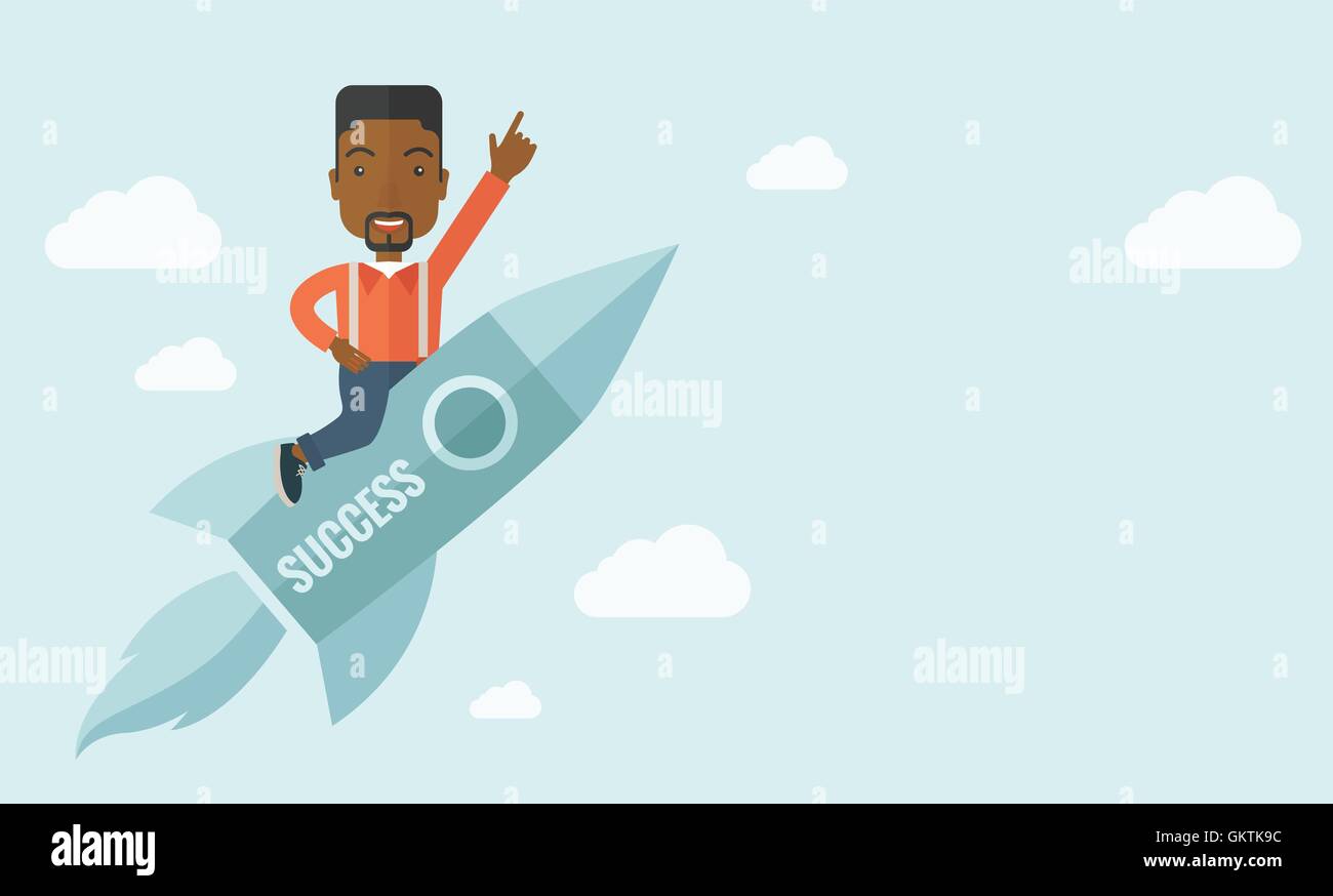 Black man in start up business Stock Vector Image & Art - Alamy
