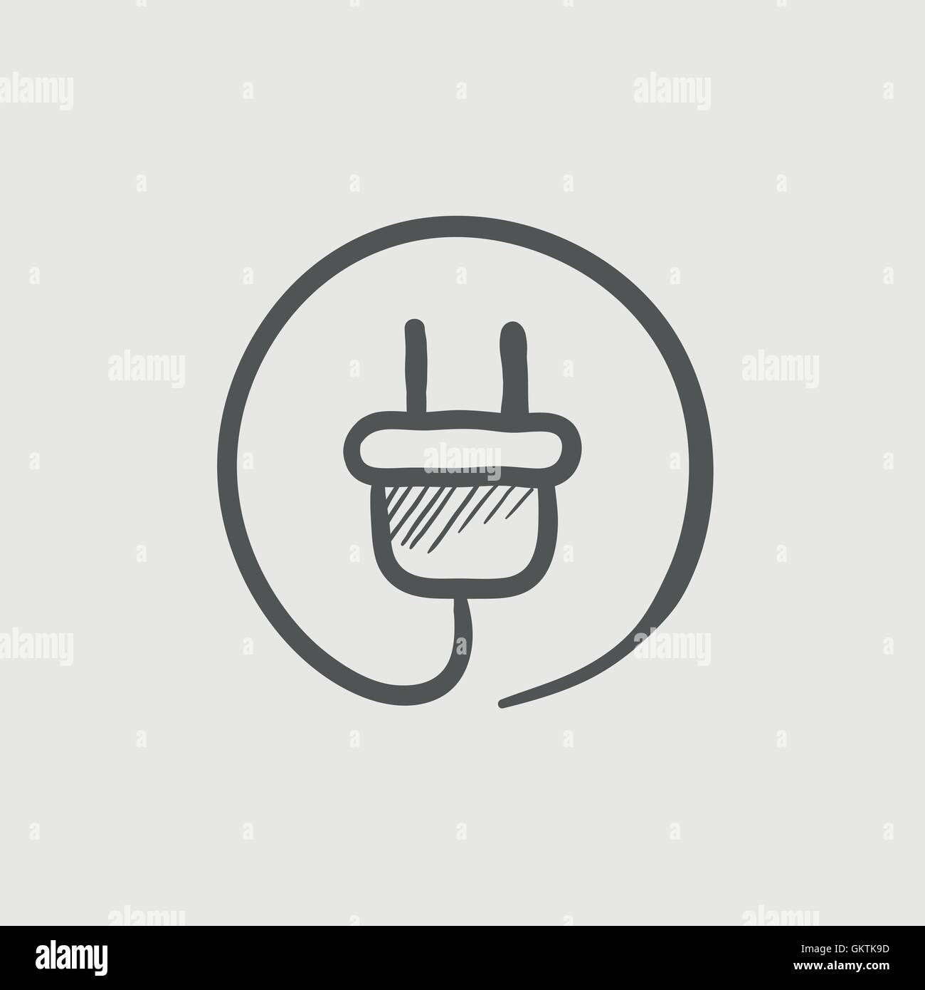 Modern plug in socket Stock Vector Images - Alamy