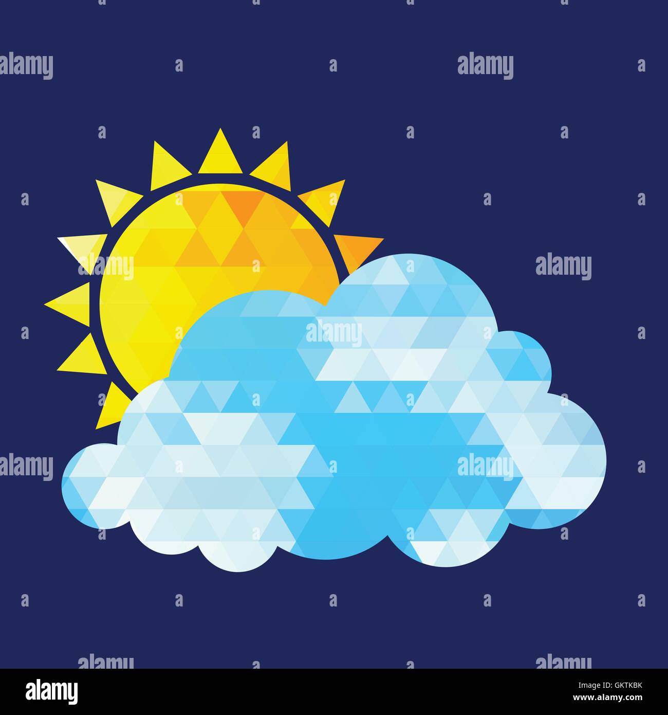 Weather Icon on black background Stock Vector Image & Art - Alamy