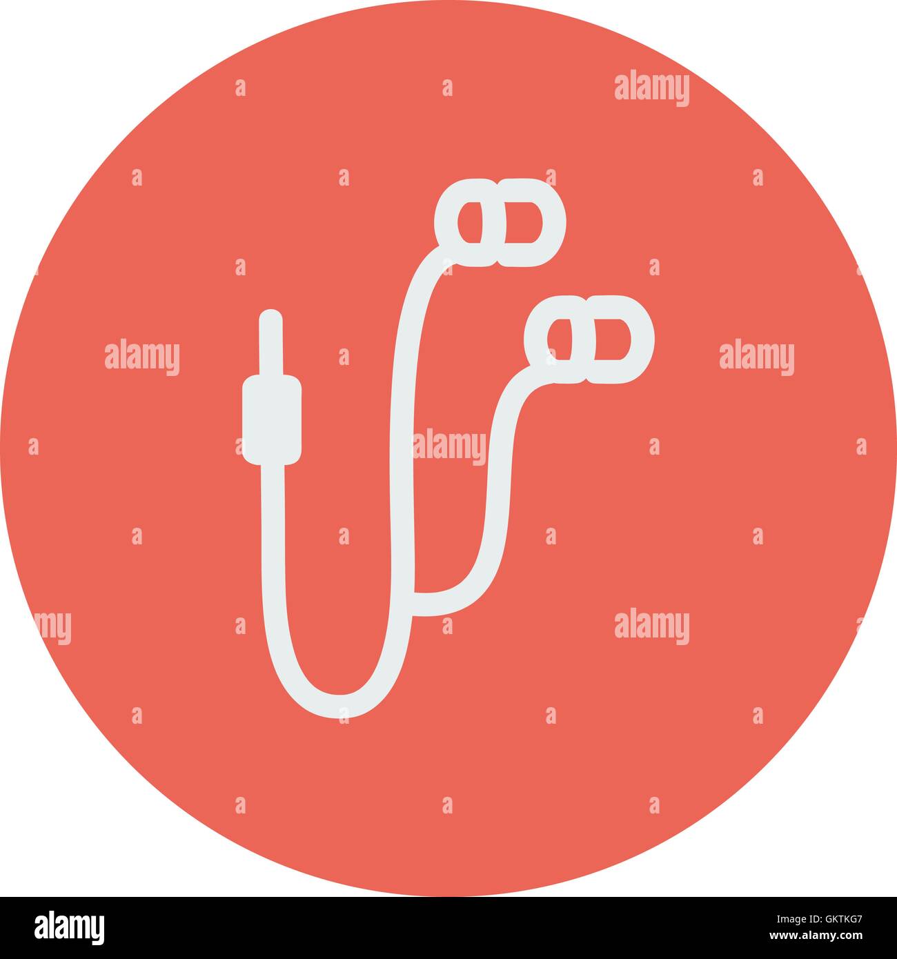 Earphones cord Stock Vector Images - Alamy