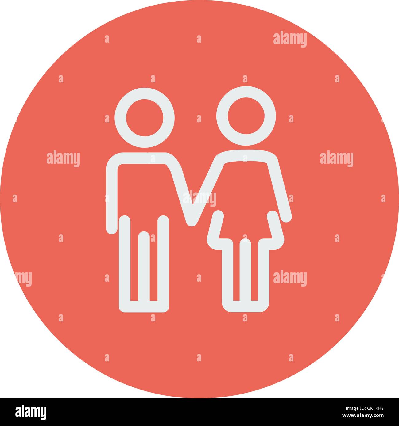 Little siblings thin line icon Stock Vector Image & Art - Alamy