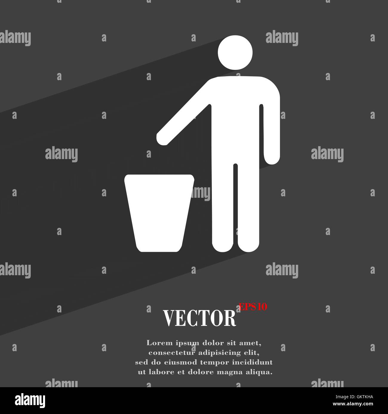 Long throw shadow Stock Vector Images - Alamy