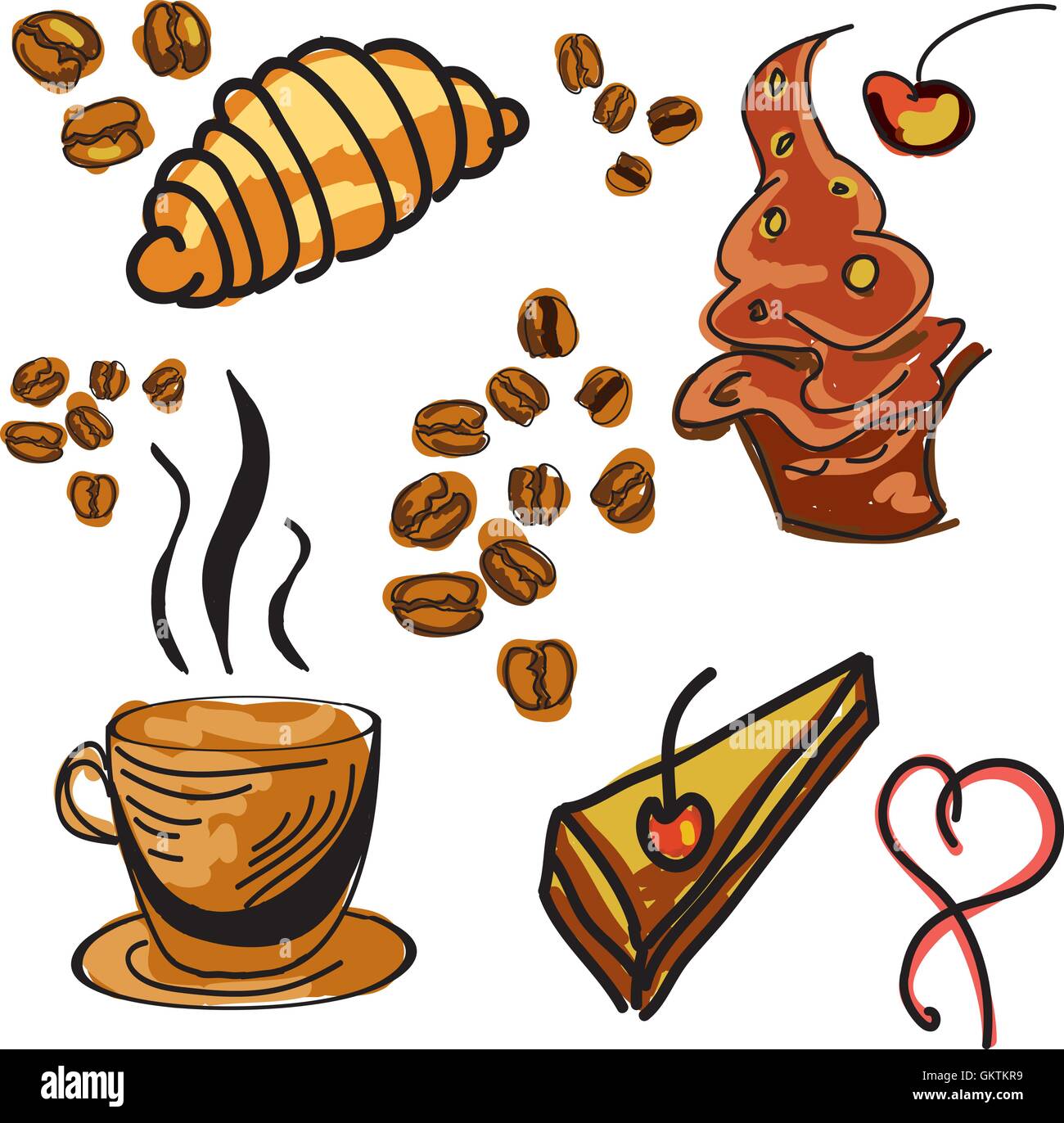 Dessert picture Stock Vector Images - Alamy
