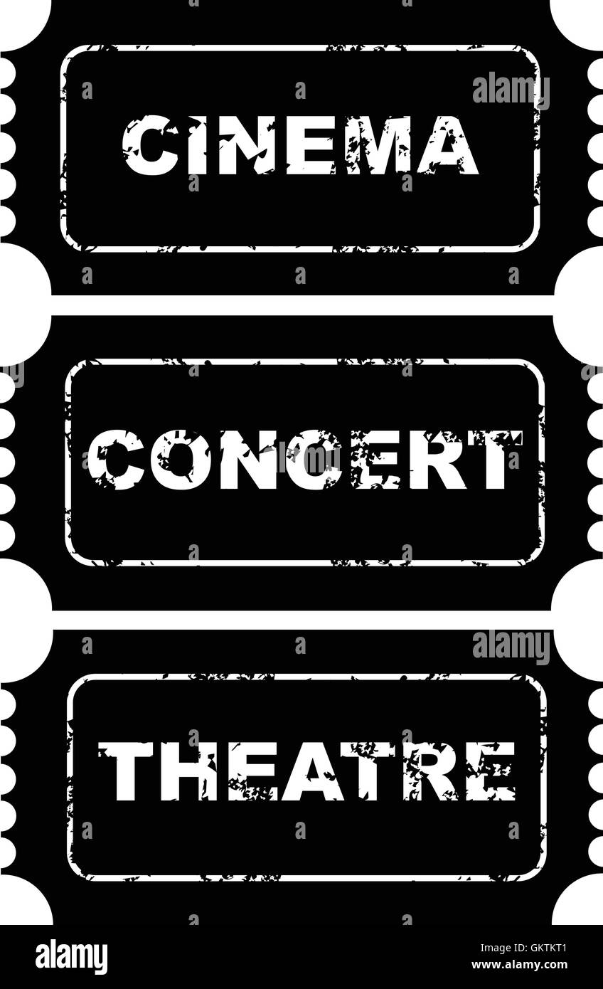Blank movie ticket event Stock Vector Images - Alamy