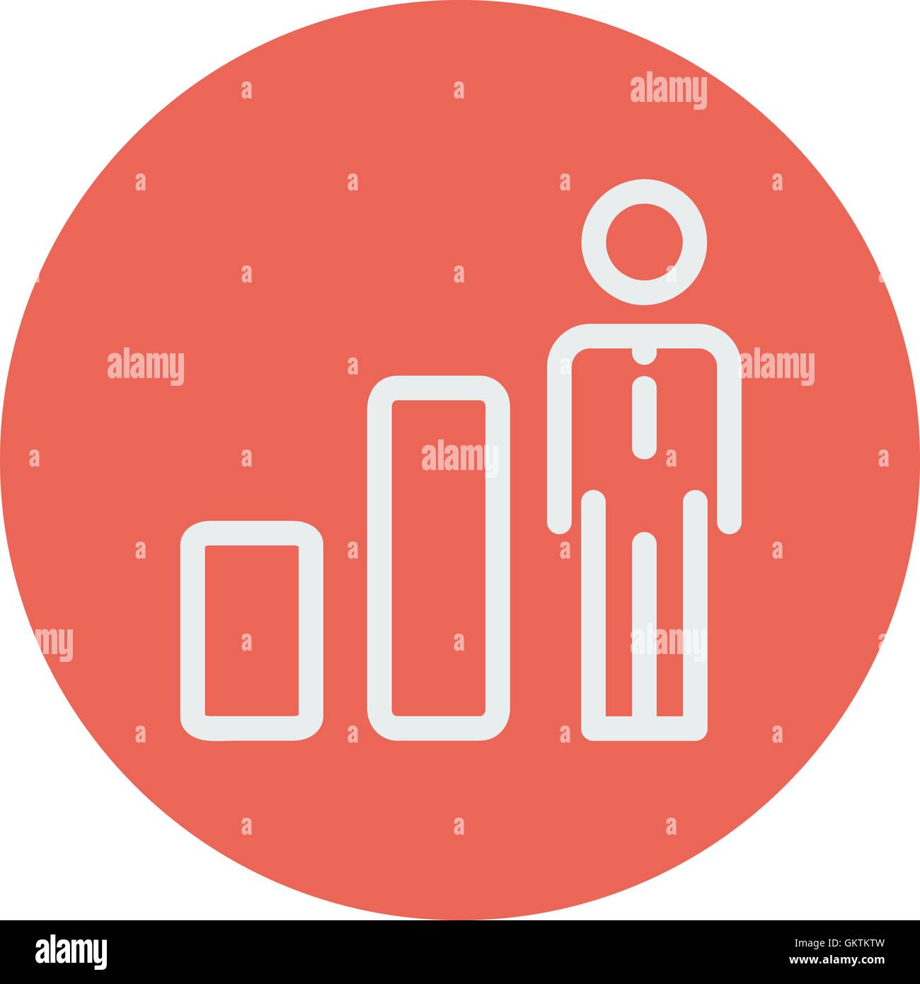 Thin linear blue icon Stock Vector Images - Alamy