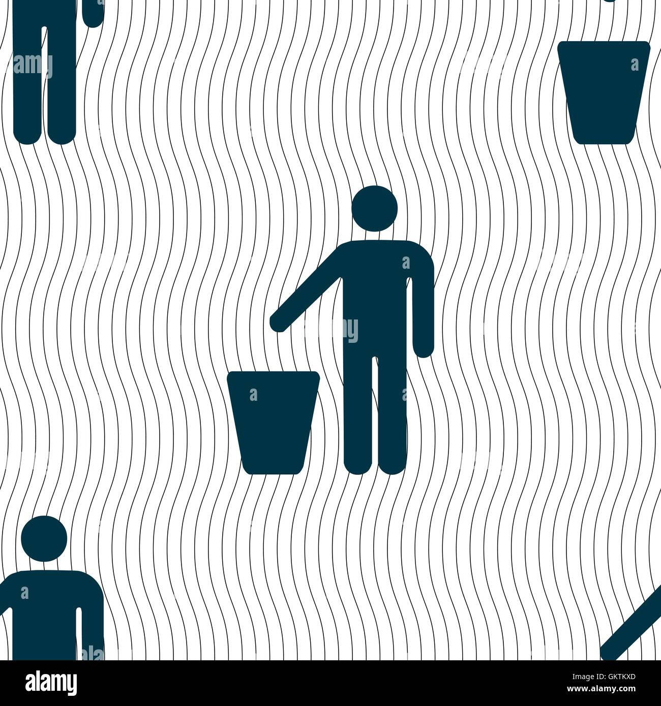 Rubbish seamless pattern garbage texture hi-res stock photography and ...