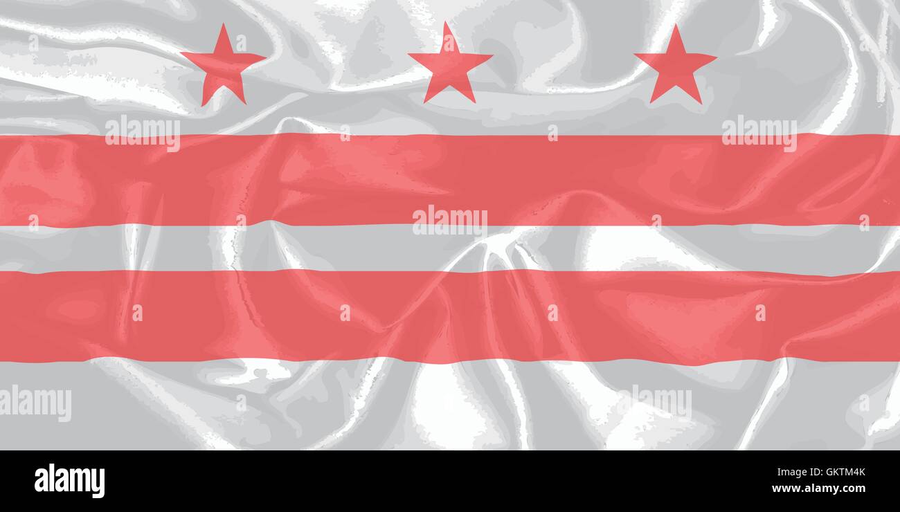 Washington DC State Silk Flag Stock Vector Image & Art - Alamy