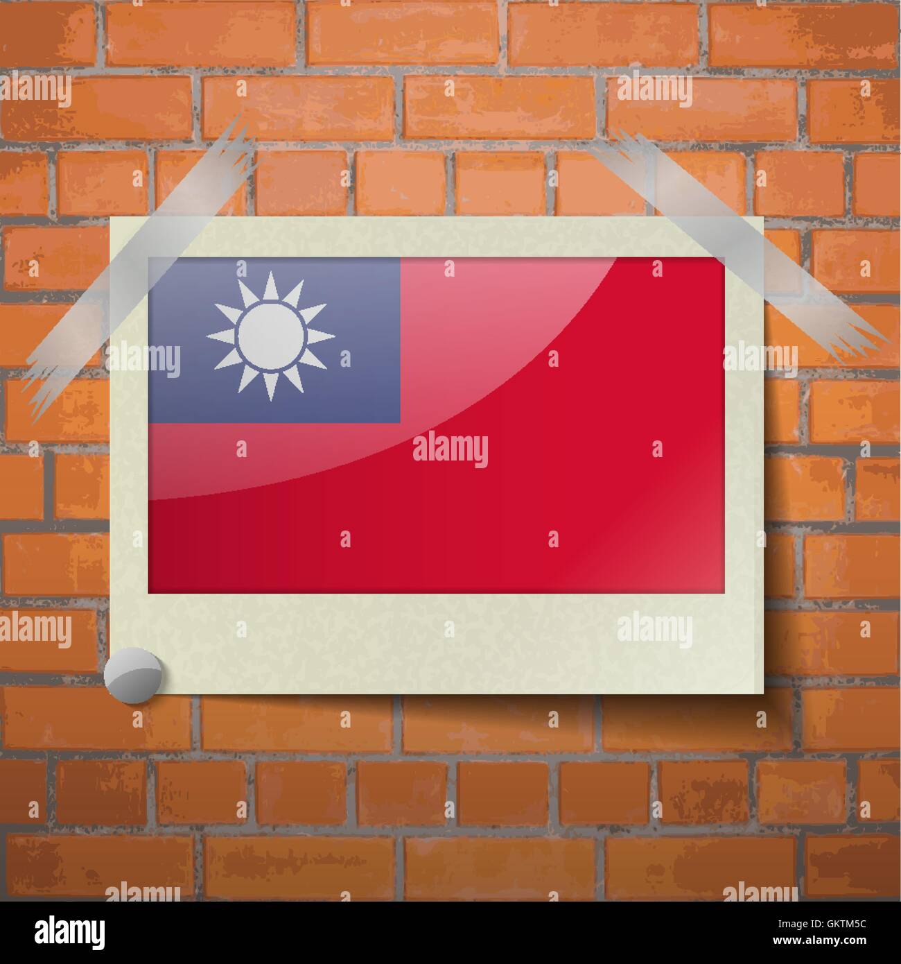 Taiwanese Flags Stock Vector Images - Alamy