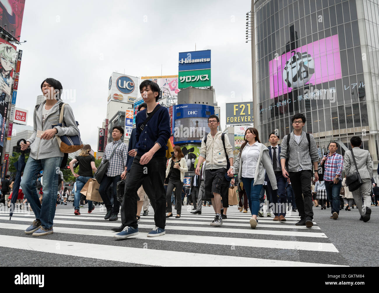 Low angle view people crossing hi-res stock photography and images - Alamy