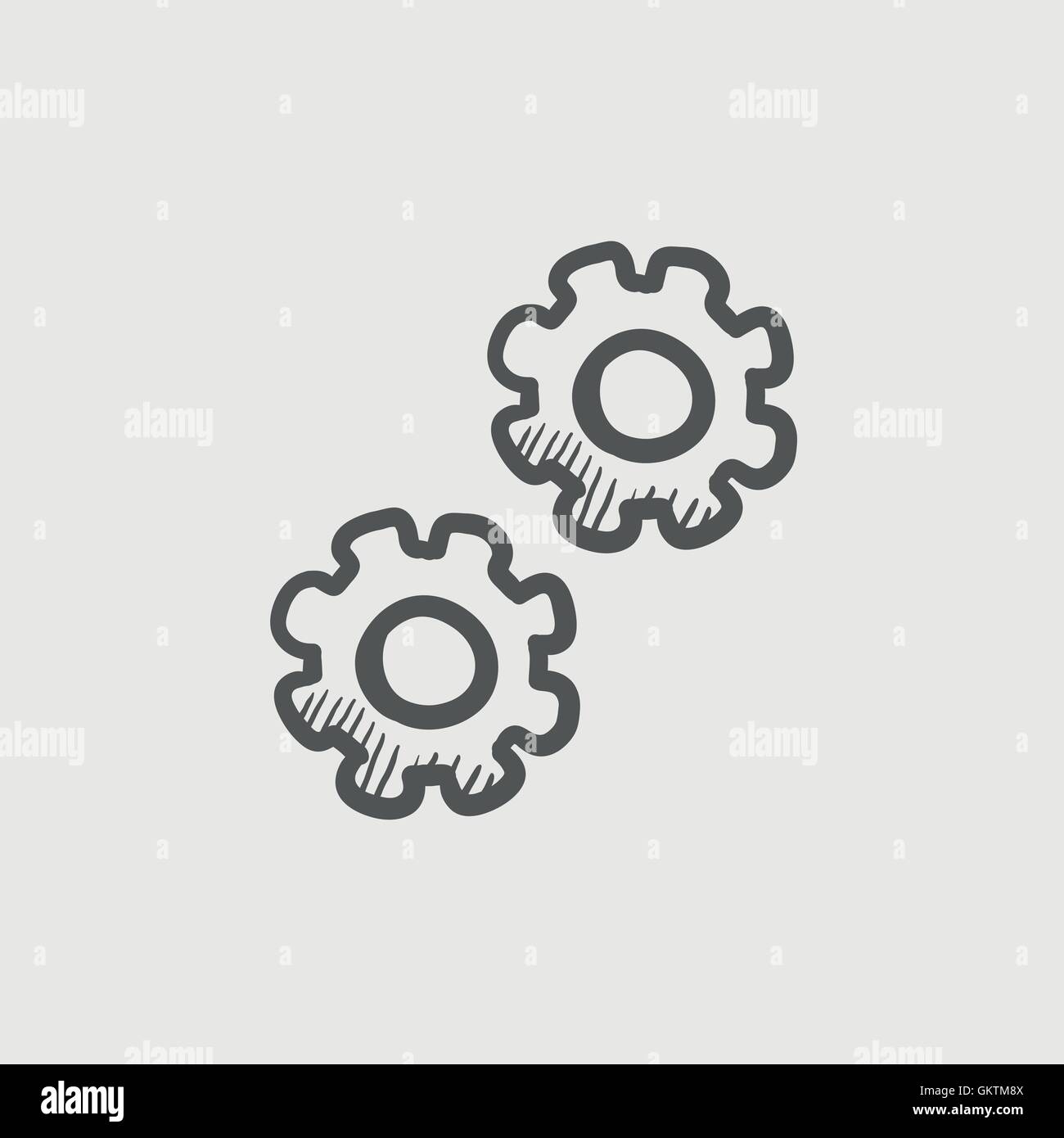 Clock gears hand Stock Vector Images - Alamy