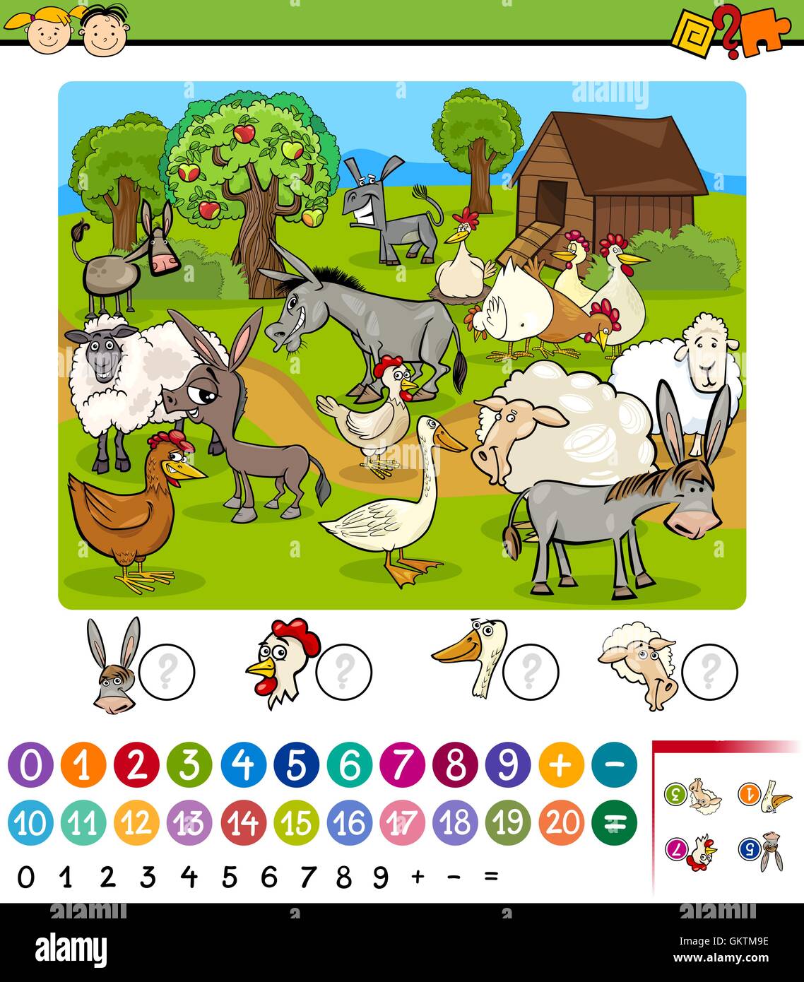 education game cartoon illustration Stock Vector Image & Art - Alamy