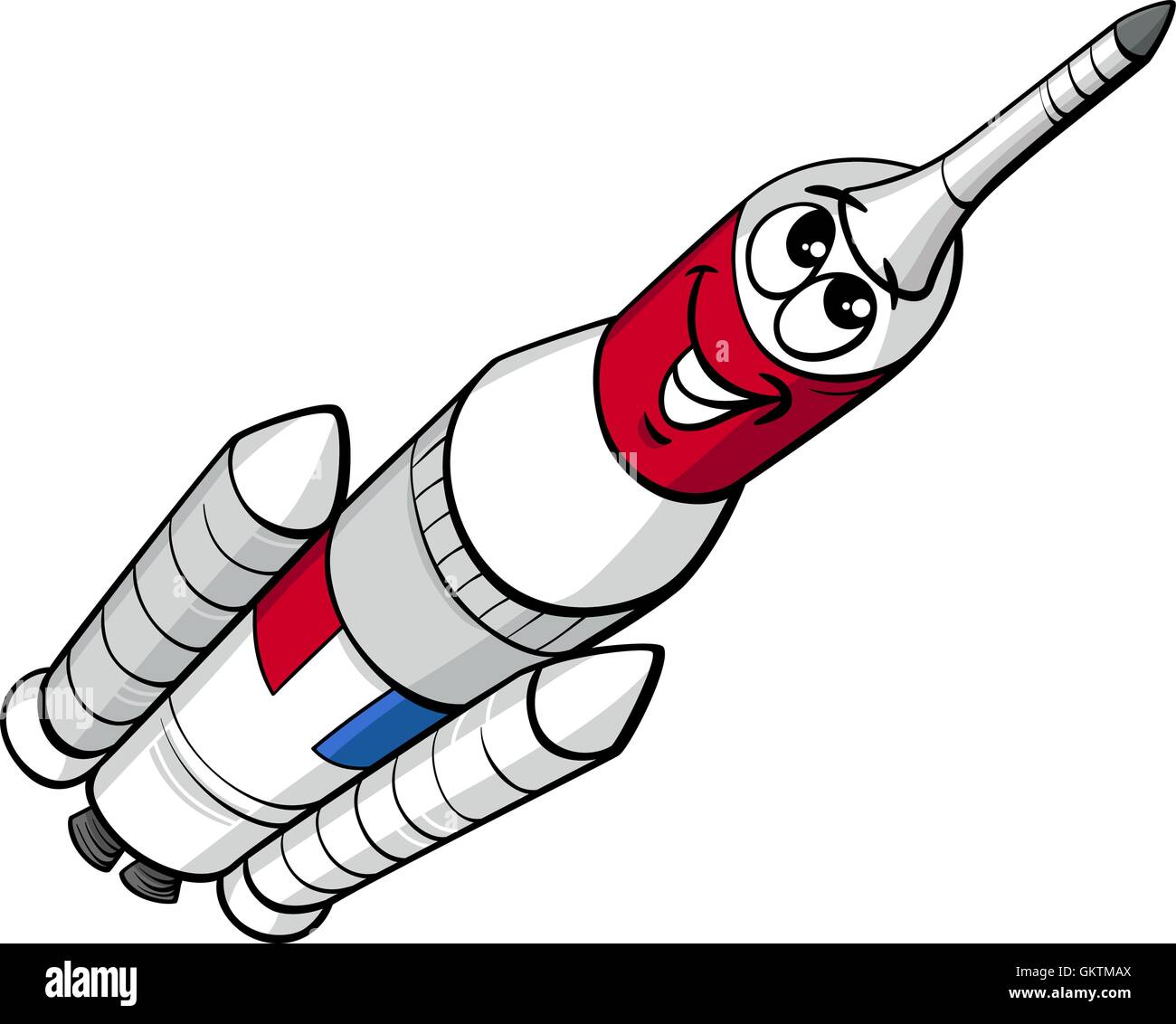 space rocket cartoon illustration Stock Vector Image & Art - Alamy