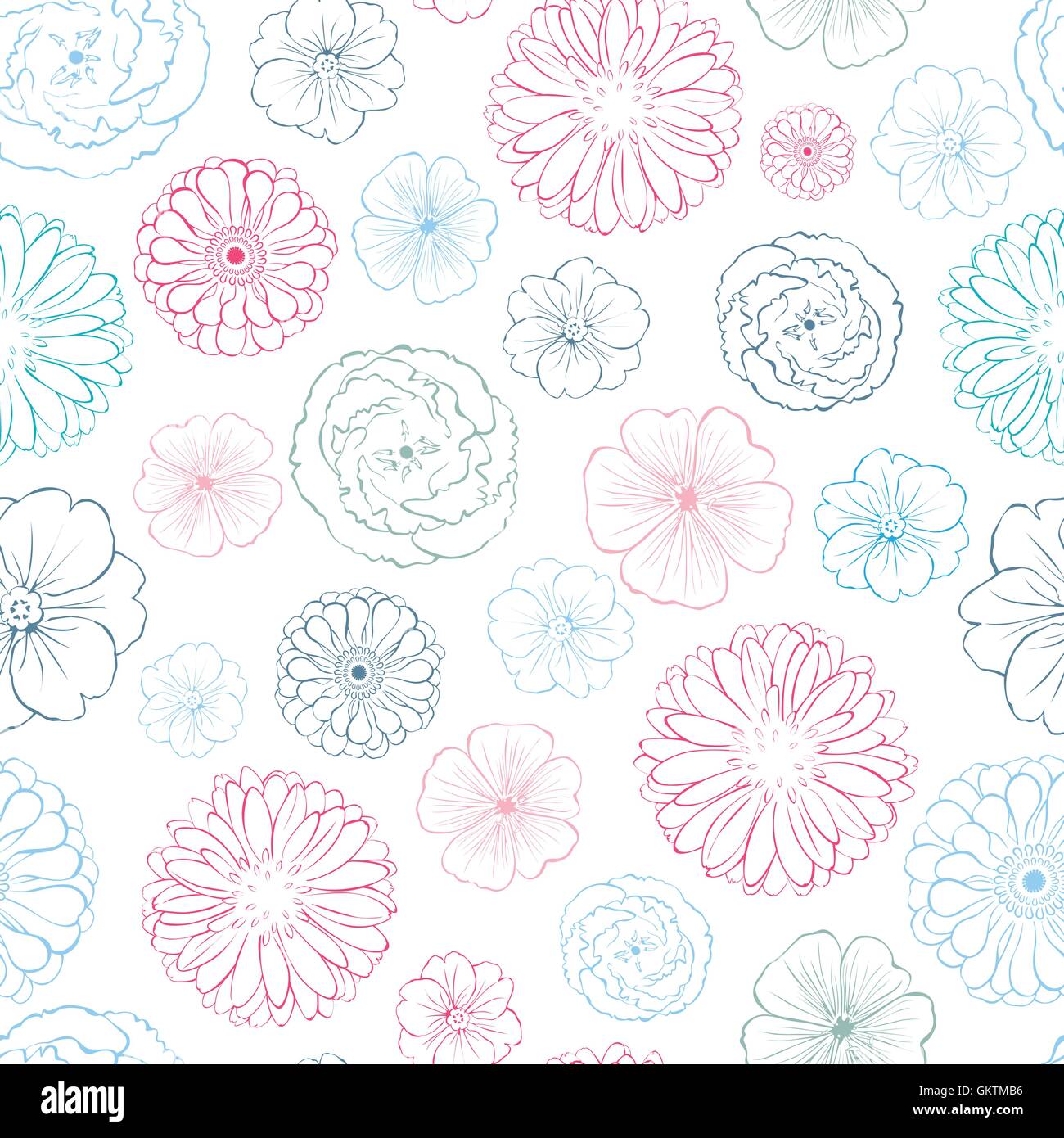 Simple flower heads Stock Vector Images - Alamy