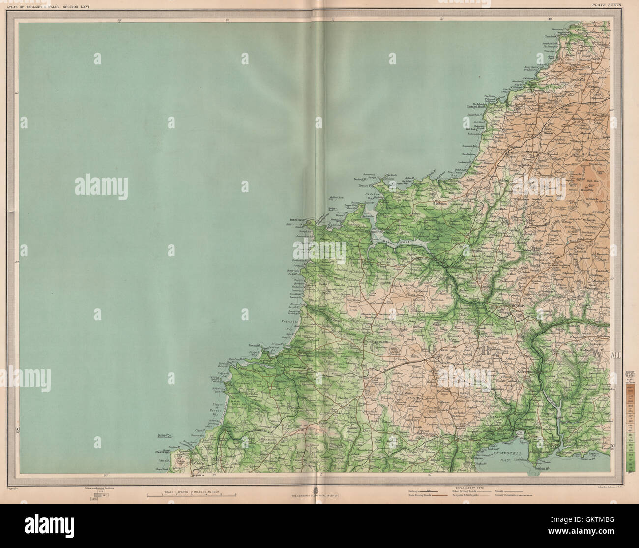 Map of padstow hi-res stock photography and images - Alamy