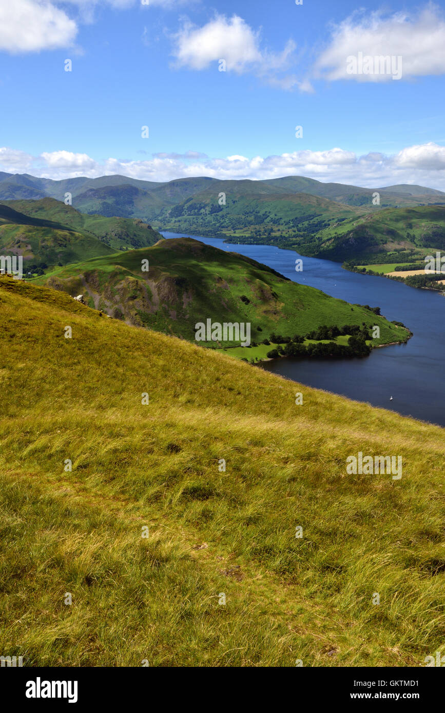 The fells of Ullswater, Lake District, England Stock Photo - Alamy