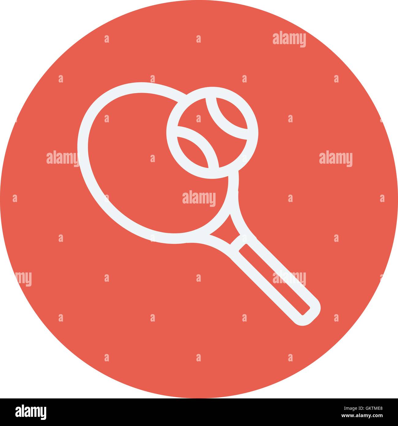 Red tennis racket Stock Vector Images - Alamy