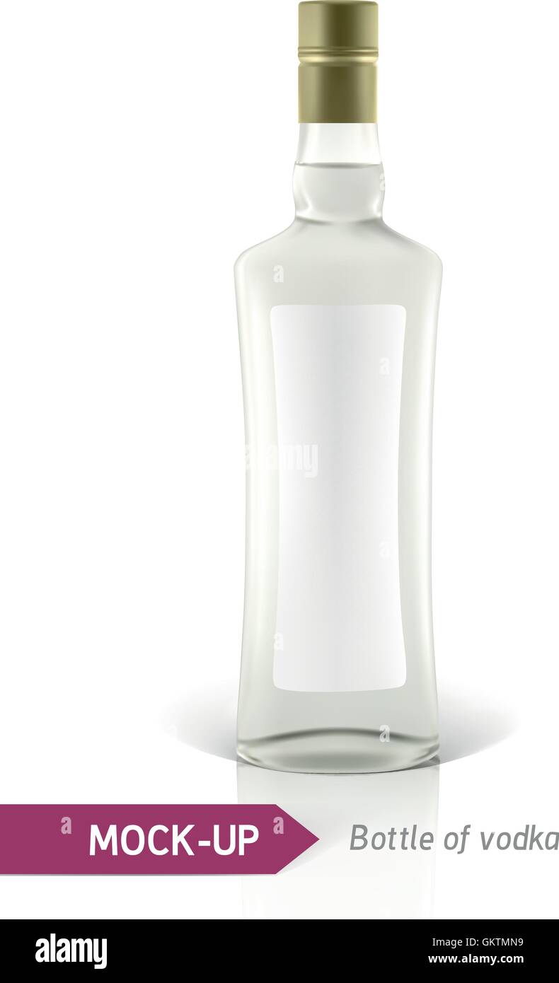 Cartoon glass bottle blank Stock Vector Images - Alamy