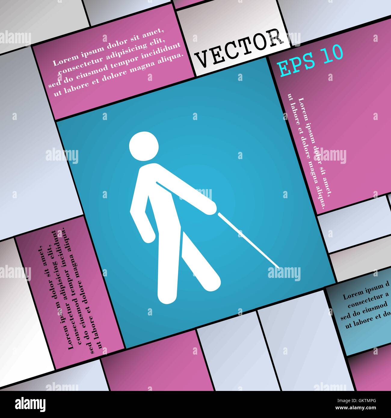 blind icon sign. Modern flat style for your design. Vector Stock Vector ...