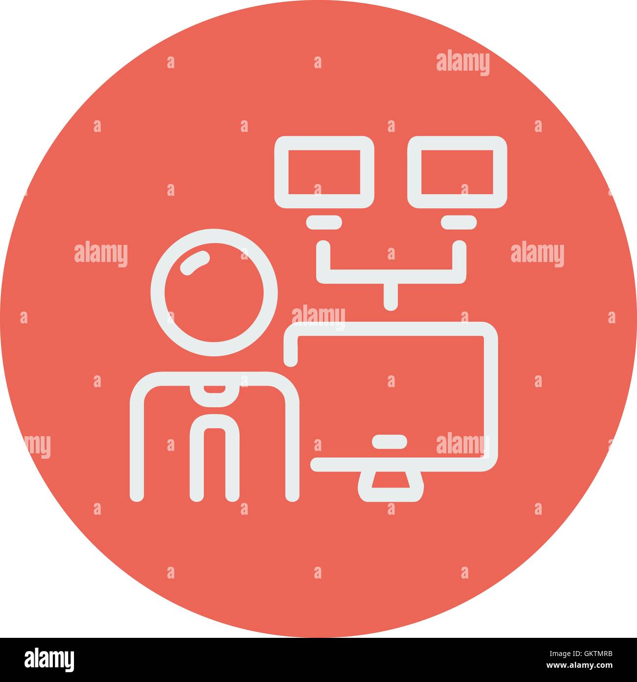 Vector cartoon illustration angry robot hi-res stock photography and ...