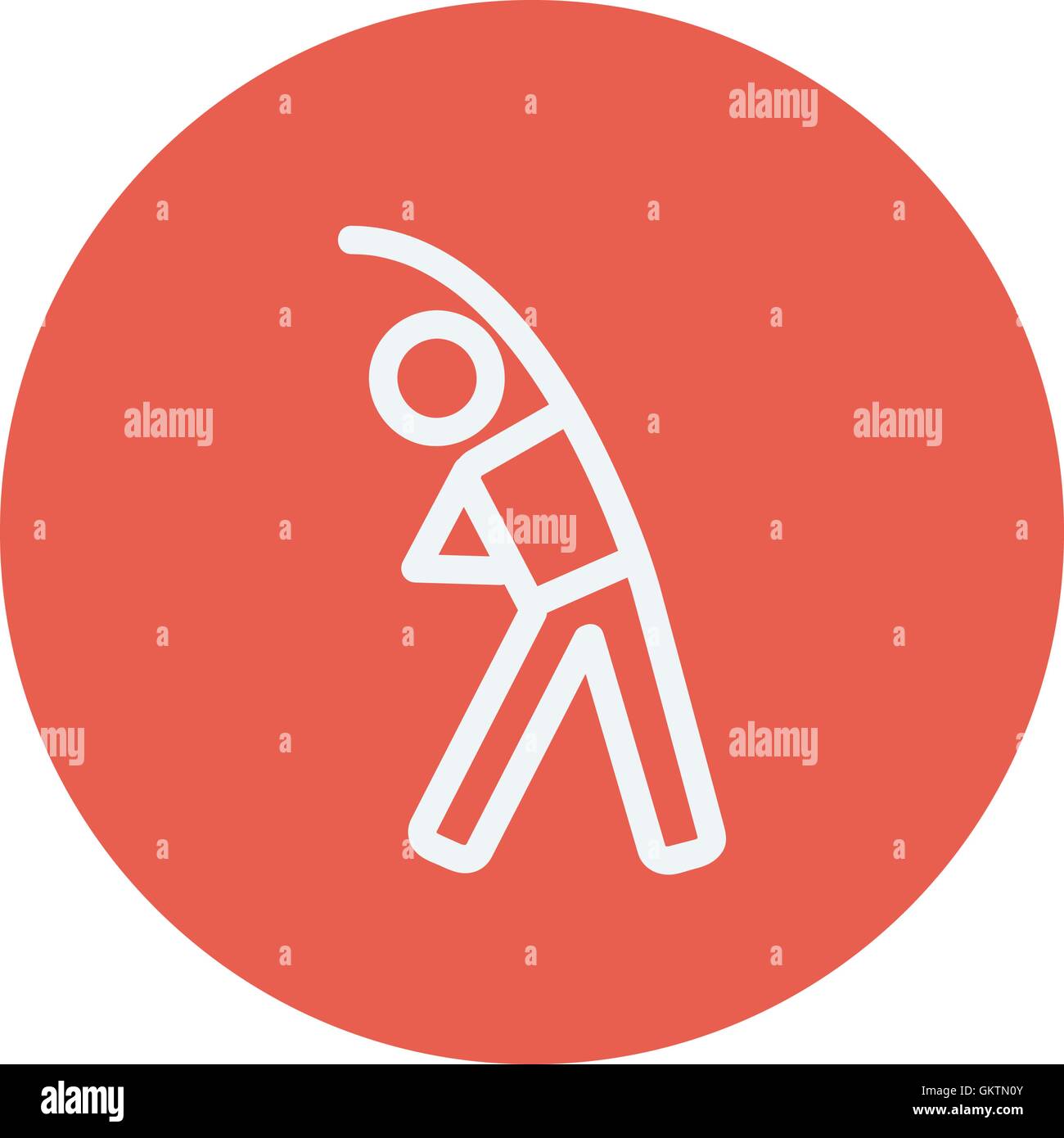 Man stretching leg muscle Stock Vector Images - Alamy