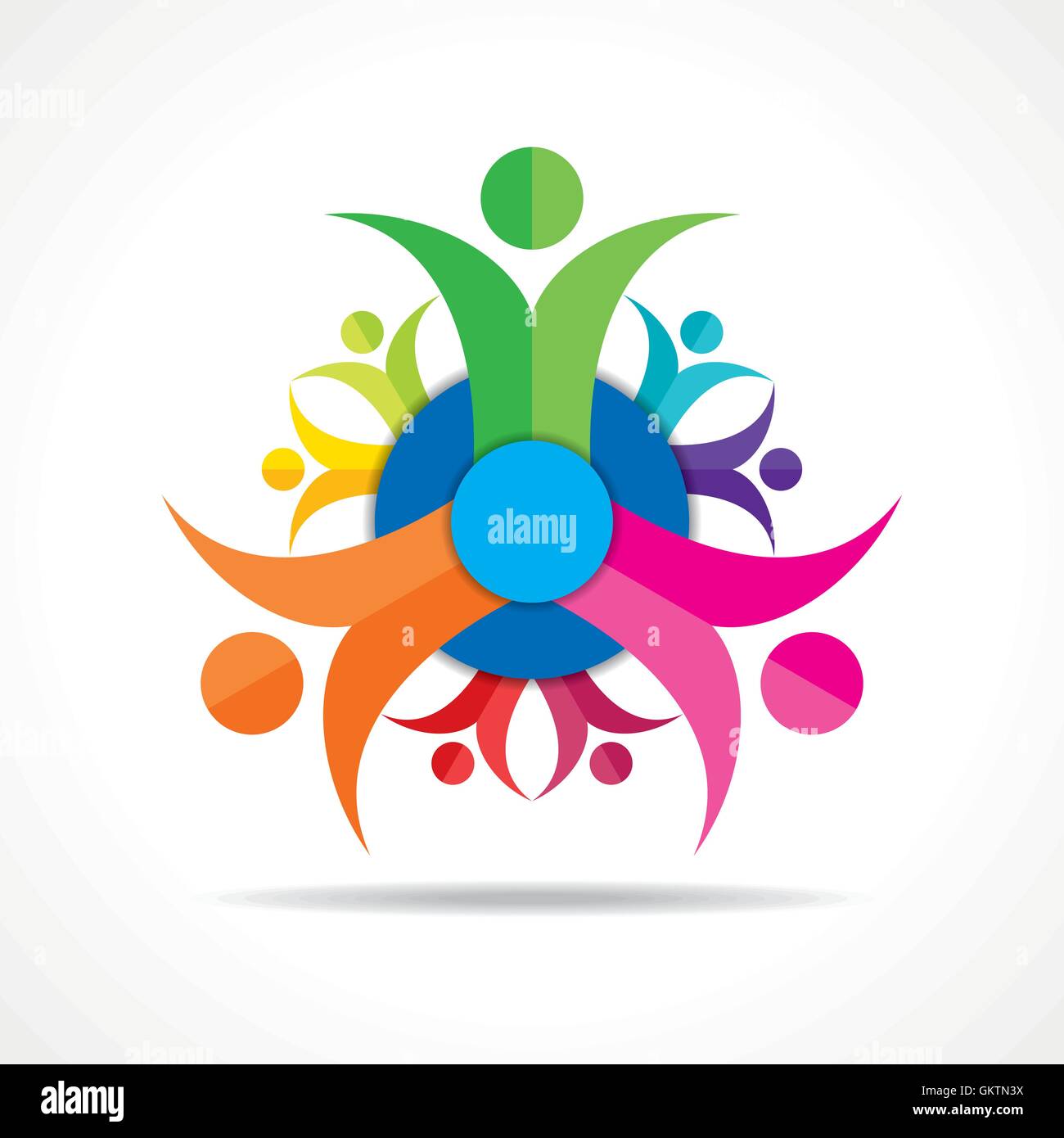 Teamwork Concept - Group of People stock vector Stock Vector Image ...