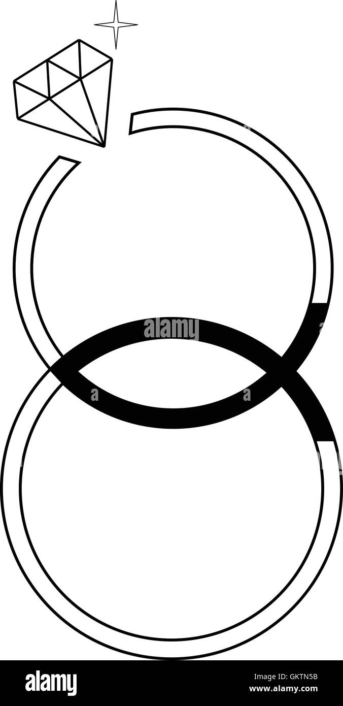 Diamond engagement ring Stock Vector Image & Art - Alamy