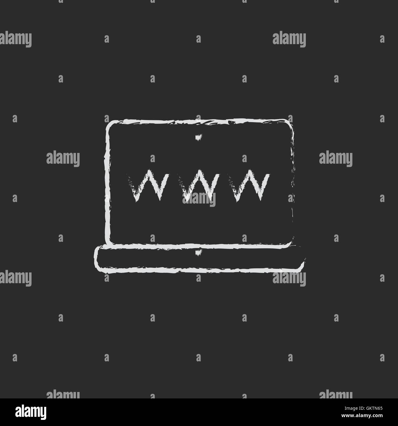 Computer laptop drawing working Black and White Stock Photos & Images ...