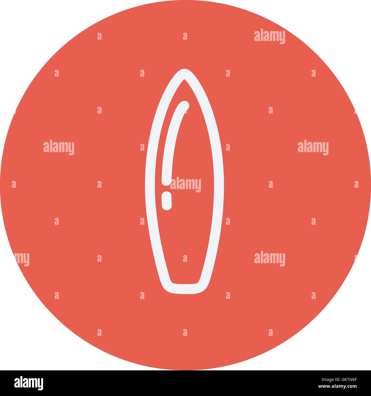 Surfboard thin line icon Stock Vector Image & Art - Alamy
