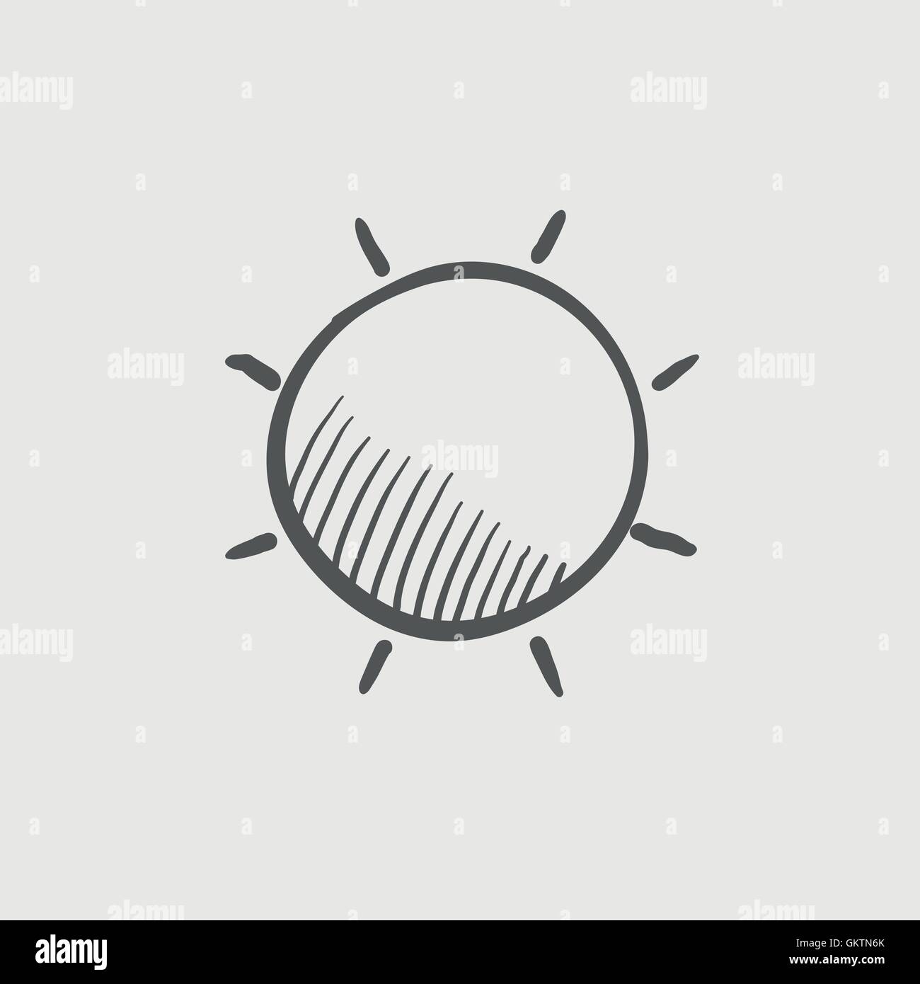 Sun sketch icon Stock Vector Image & Art - Alamy