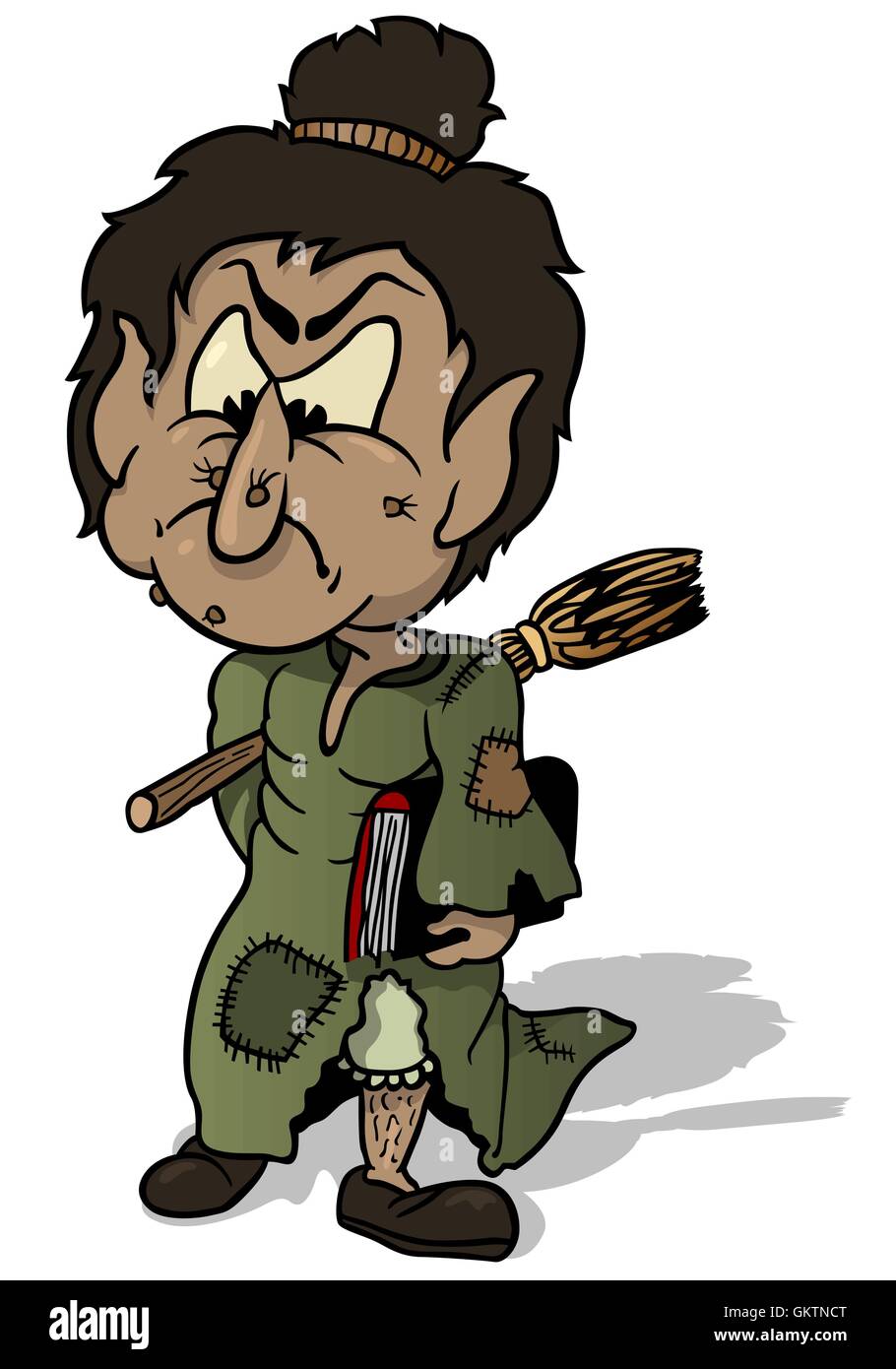 Old witch cartoon character hi-res stock photography and images - Alamy