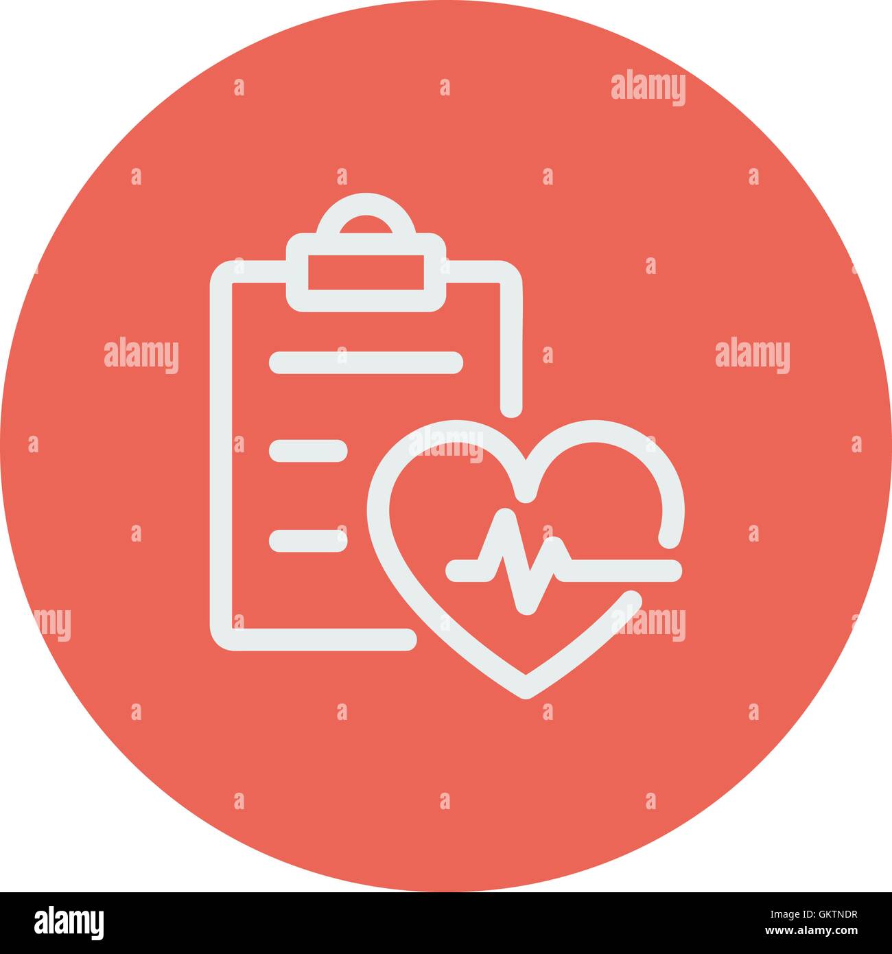 Clipboard icon linear thin Stock Vector Images - Alamy