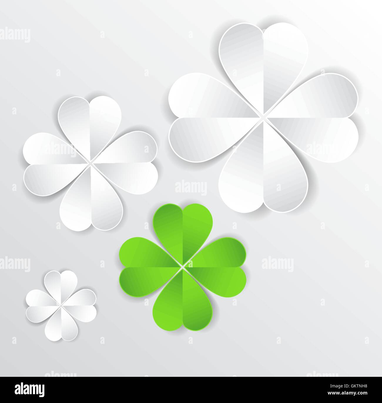 Cloverleaf sign Stock Vector Images - Alamy
