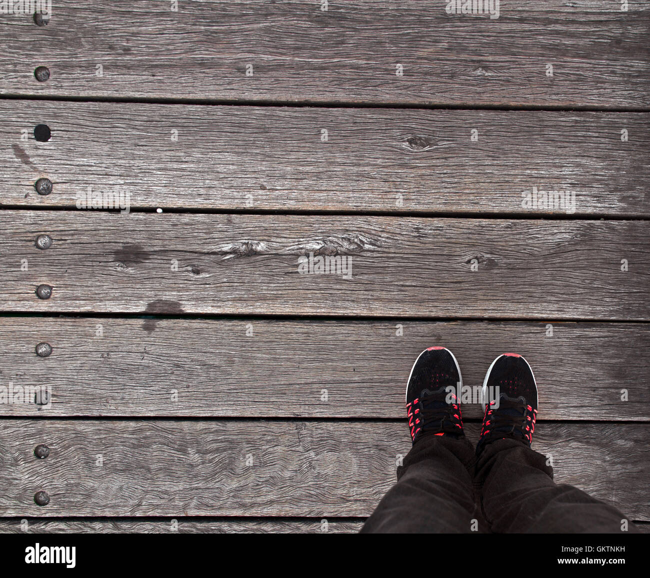 Old wooden house foot hi-res stock photography and images - Alamy