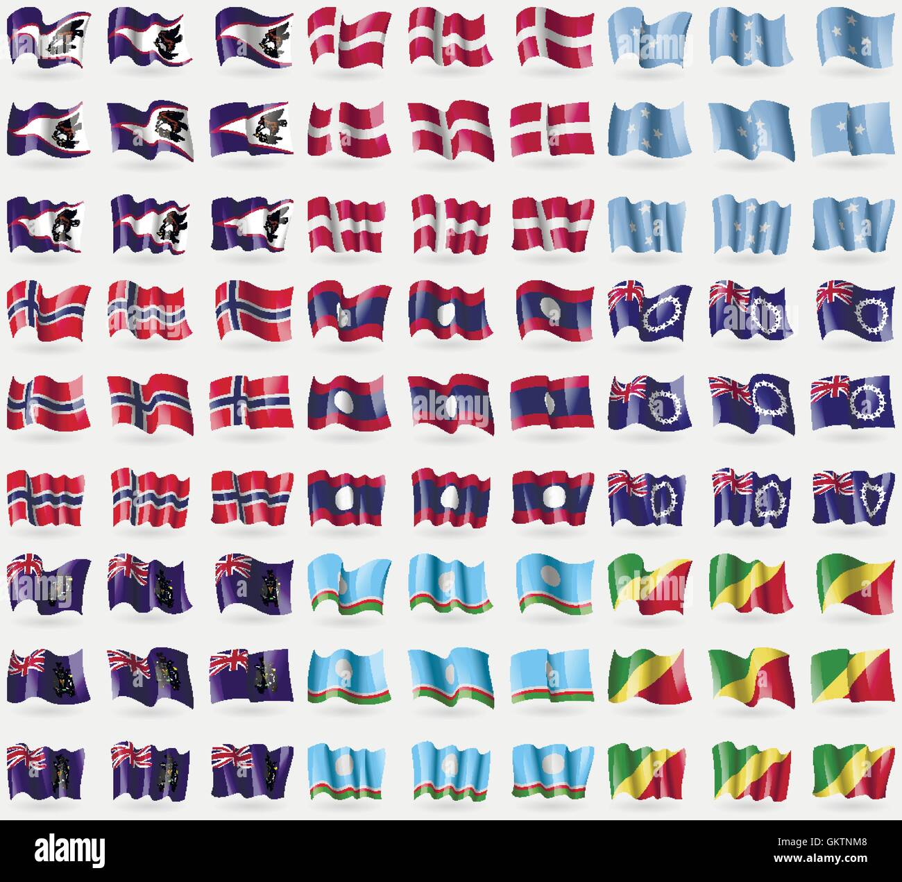 American Samoa, Denmark, Micronesia, Norway, Laos, Cook Islands ...