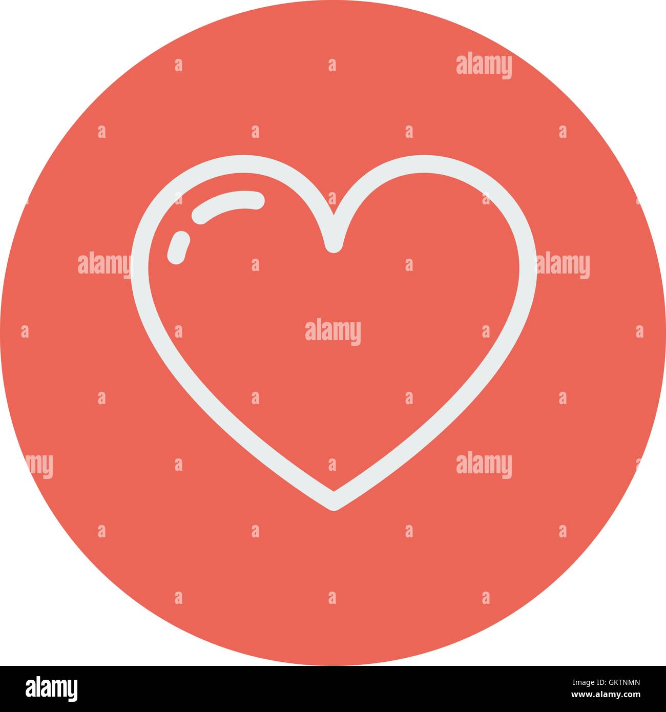 Heart thin line icon Stock Vector Image & Art - Alamy