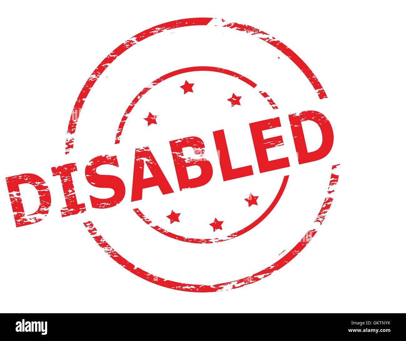 Red disabled sign hi-res stock photography and images - Alamy
