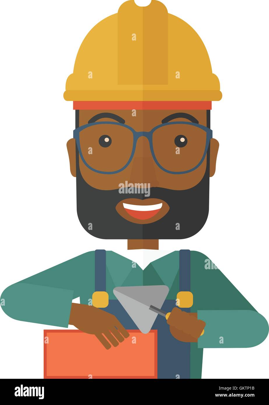 Black man worker Stock Vector Images - Alamy