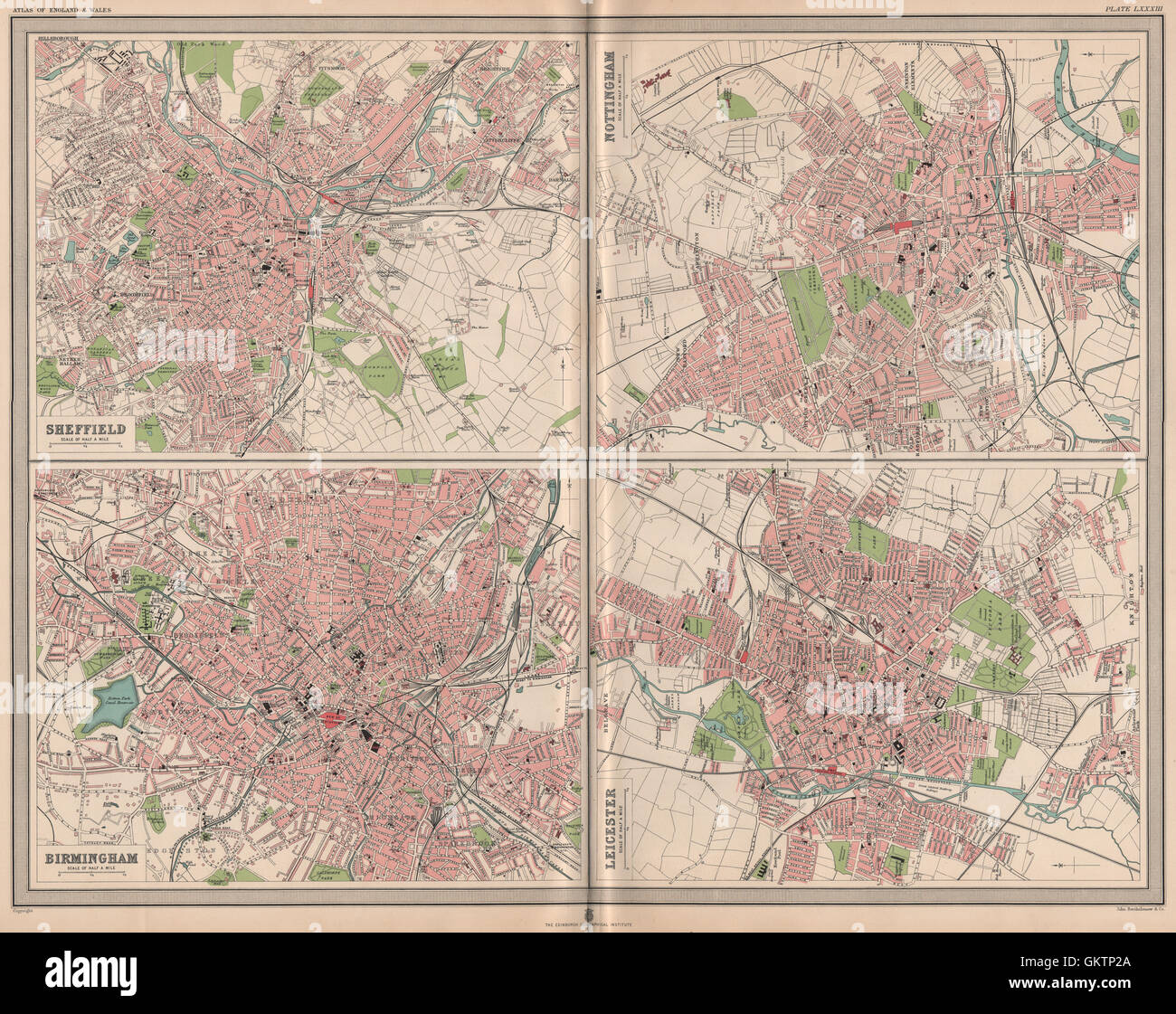 Map of leicester, england hi-res stock photography and images - Alamy