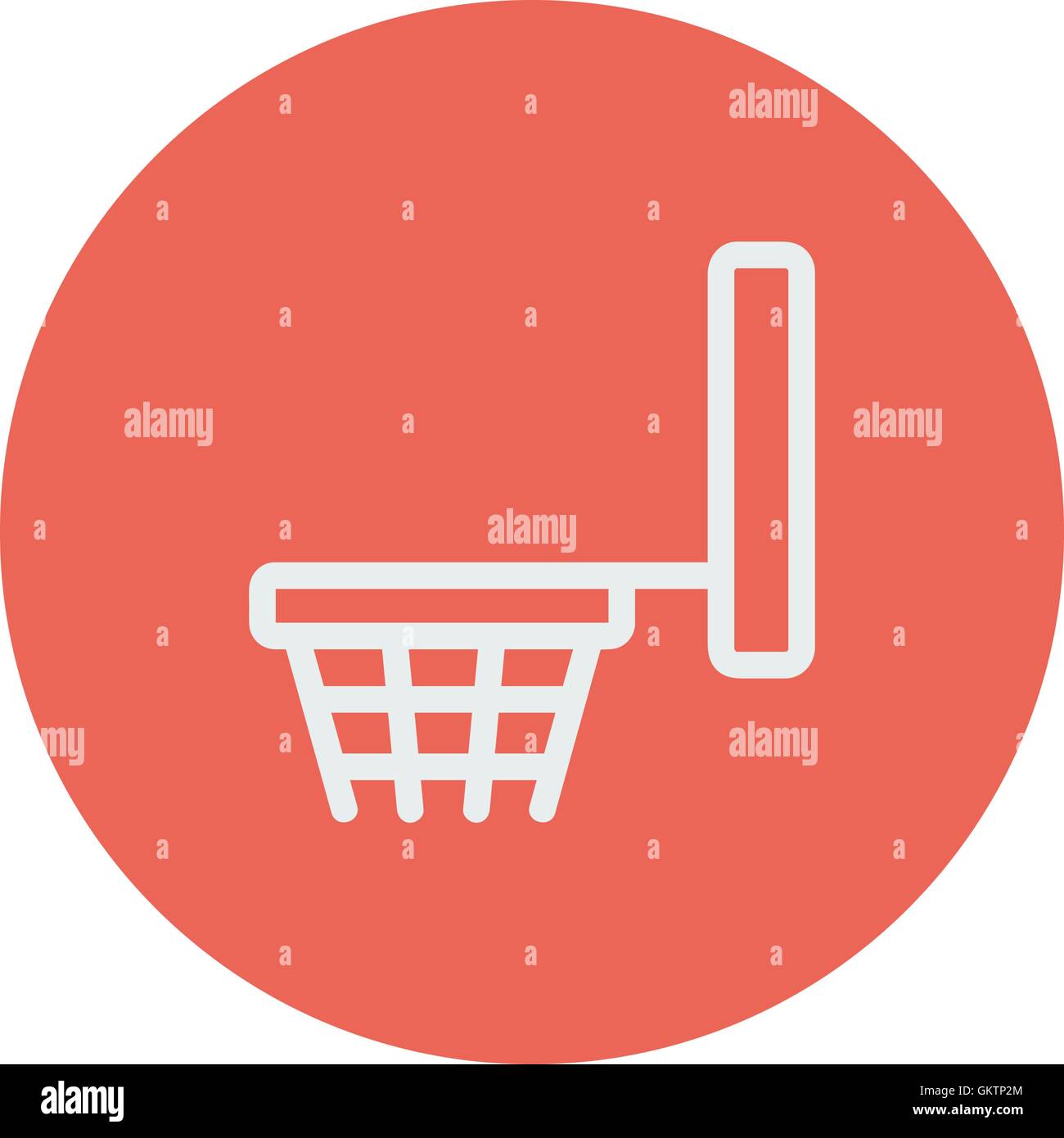 Basketball hoop thin line icon Stock Vector Image & Art - Alamy