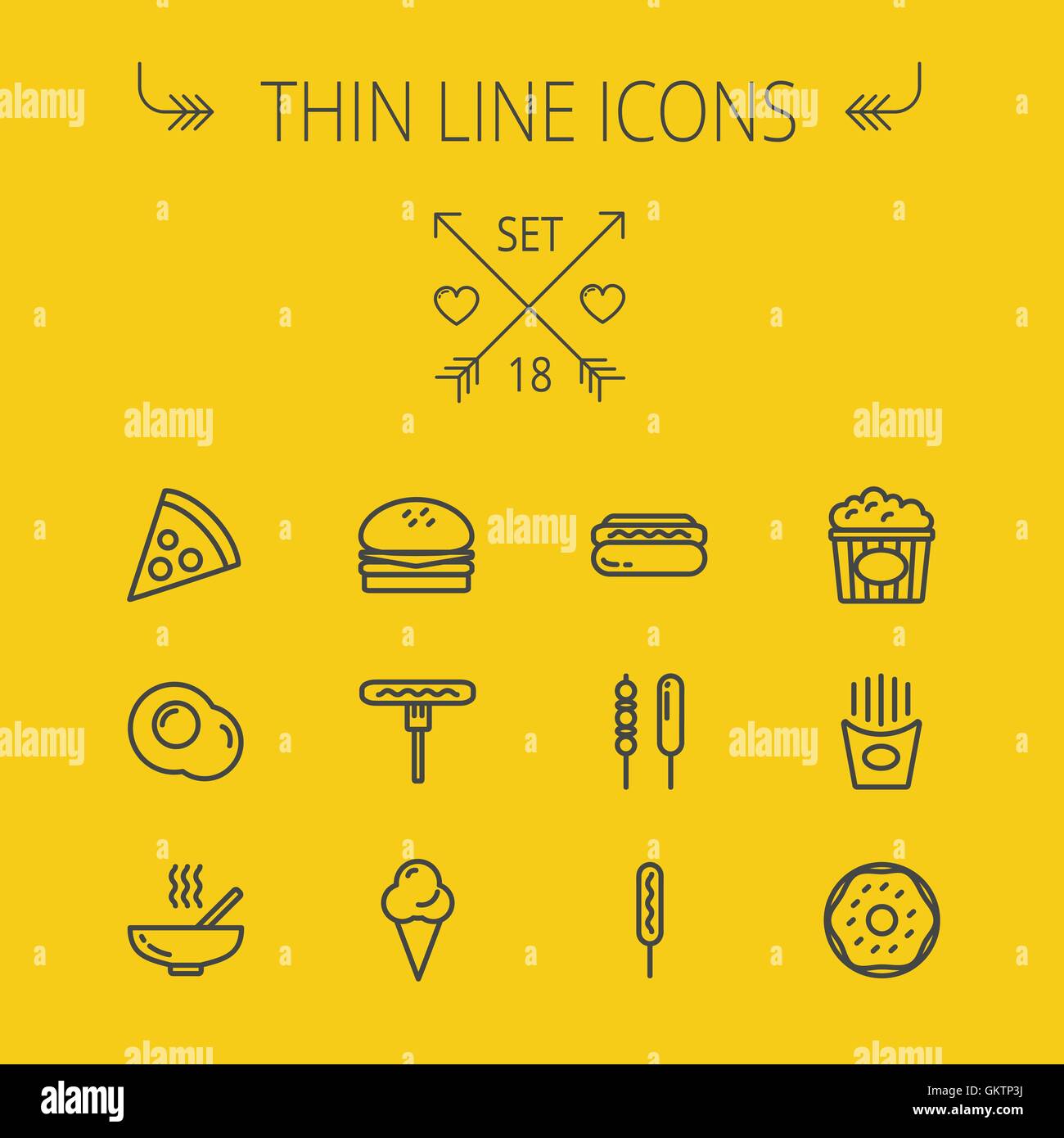 Food french croissant sandwich Stock Vector Images - Alamy