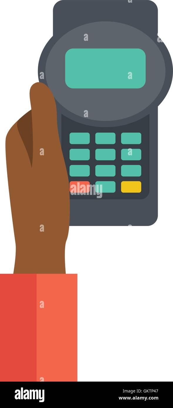 African paying credit card Stock Vector Images - Alamy