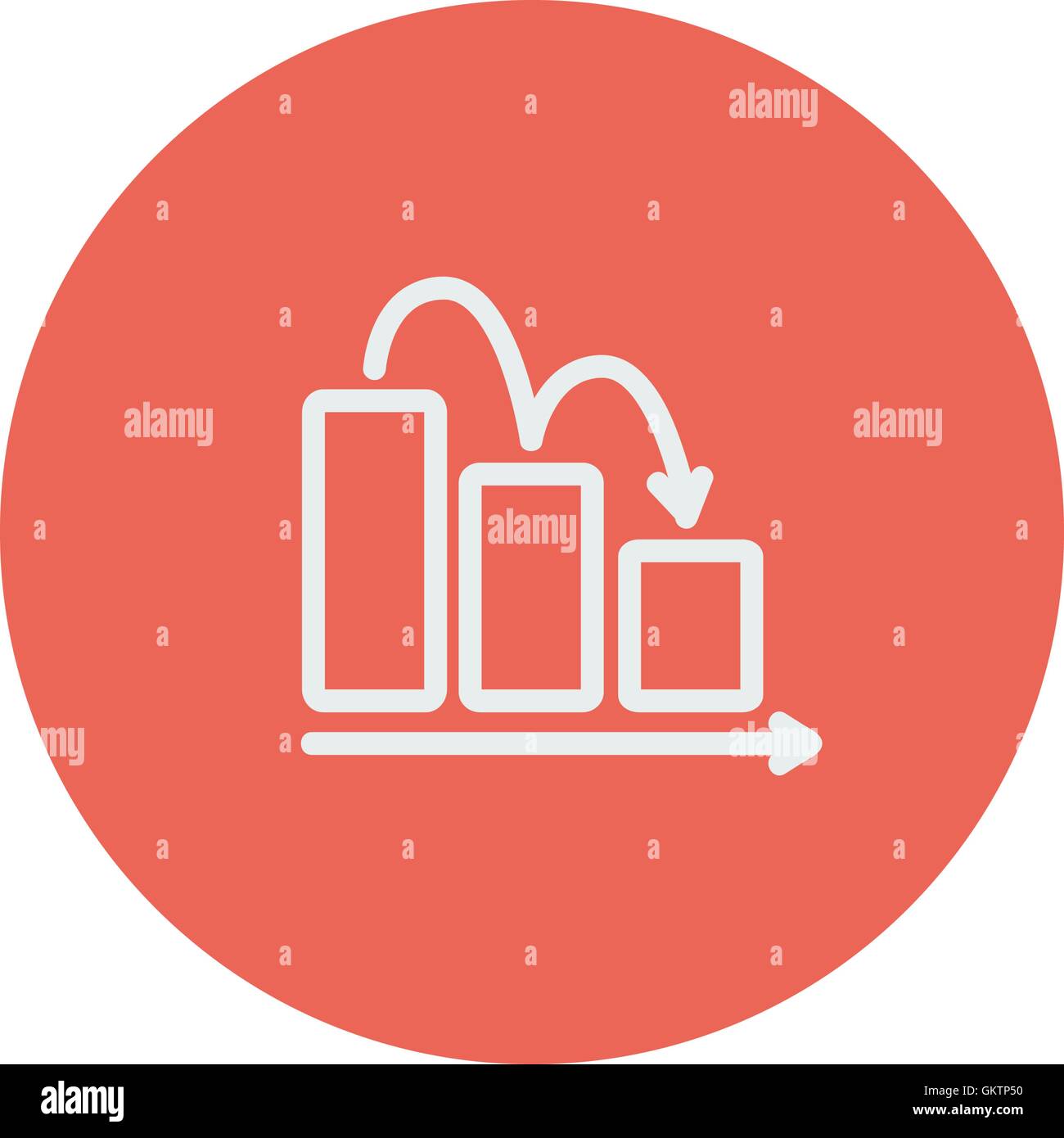Business growth diagram red Stock Vector Images - Alamy