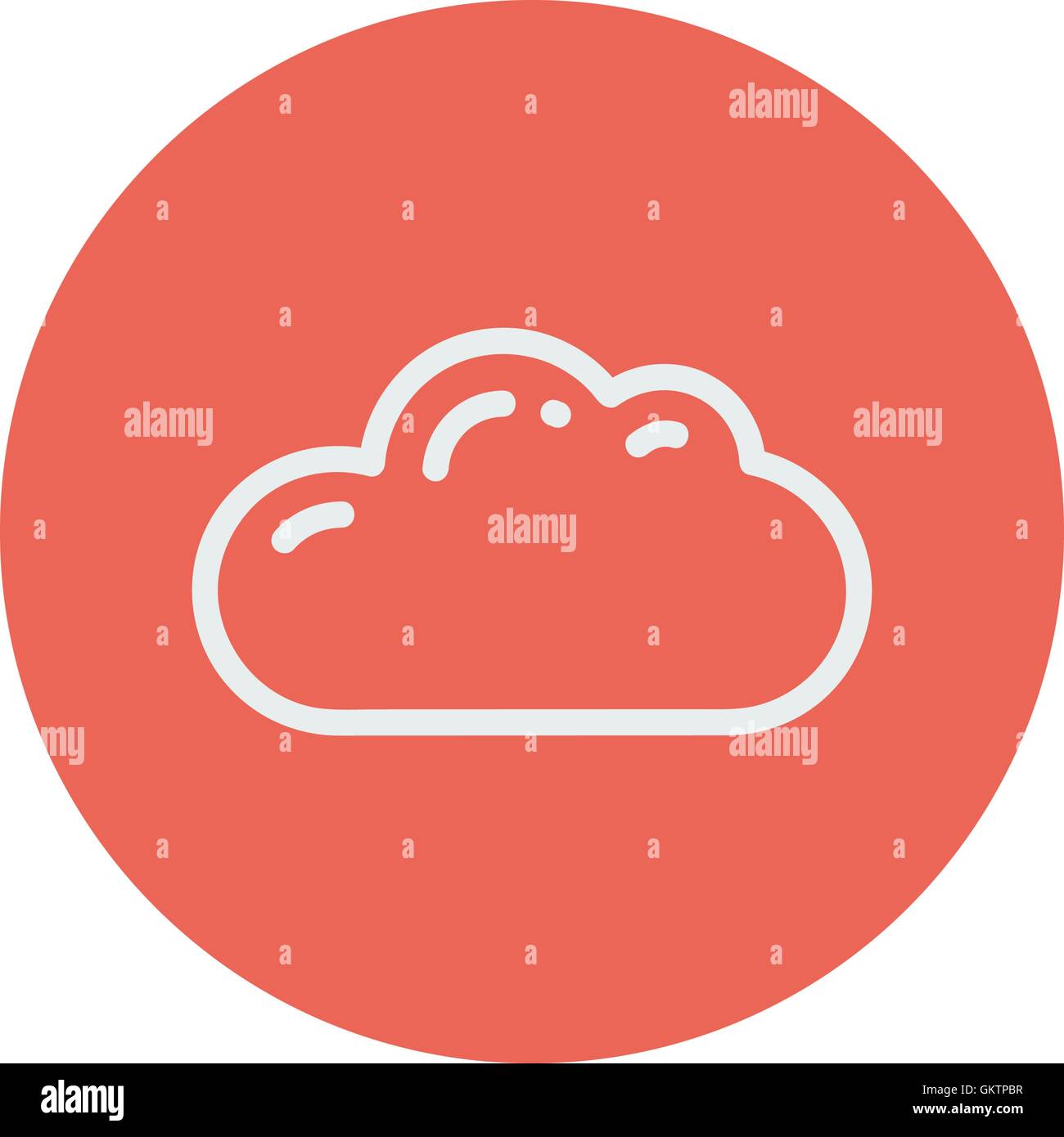 Cloud Thin Line Icon Stock Vector Image And Art Alamy