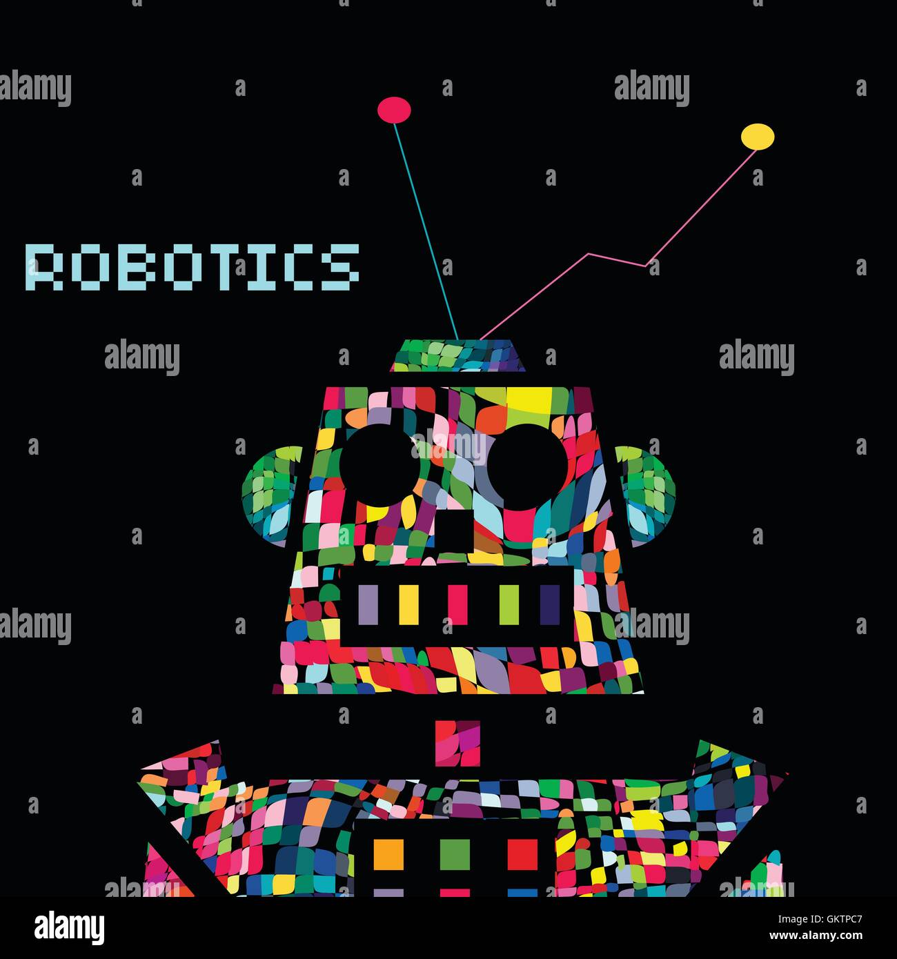 Colourful robot hi-res stock photography and images - Alamy