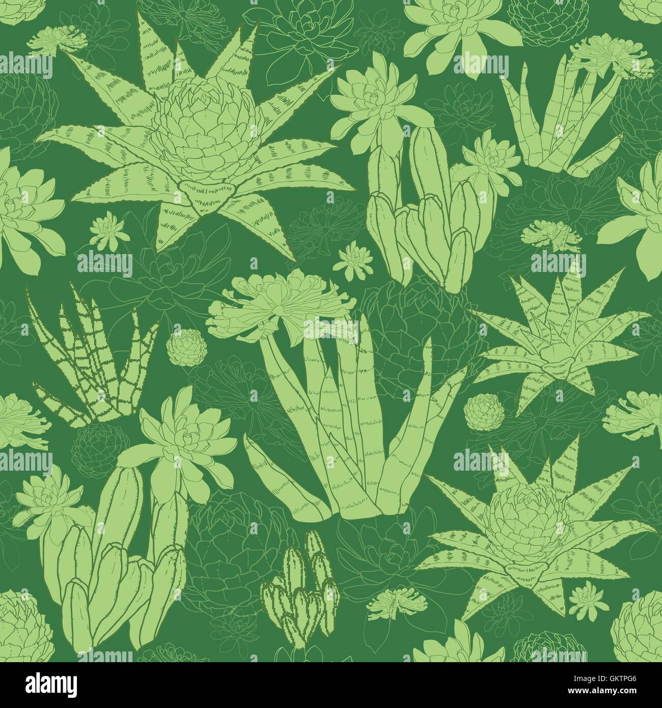 Seamless repeating pattern succulent plant hi-res stock photography and ...